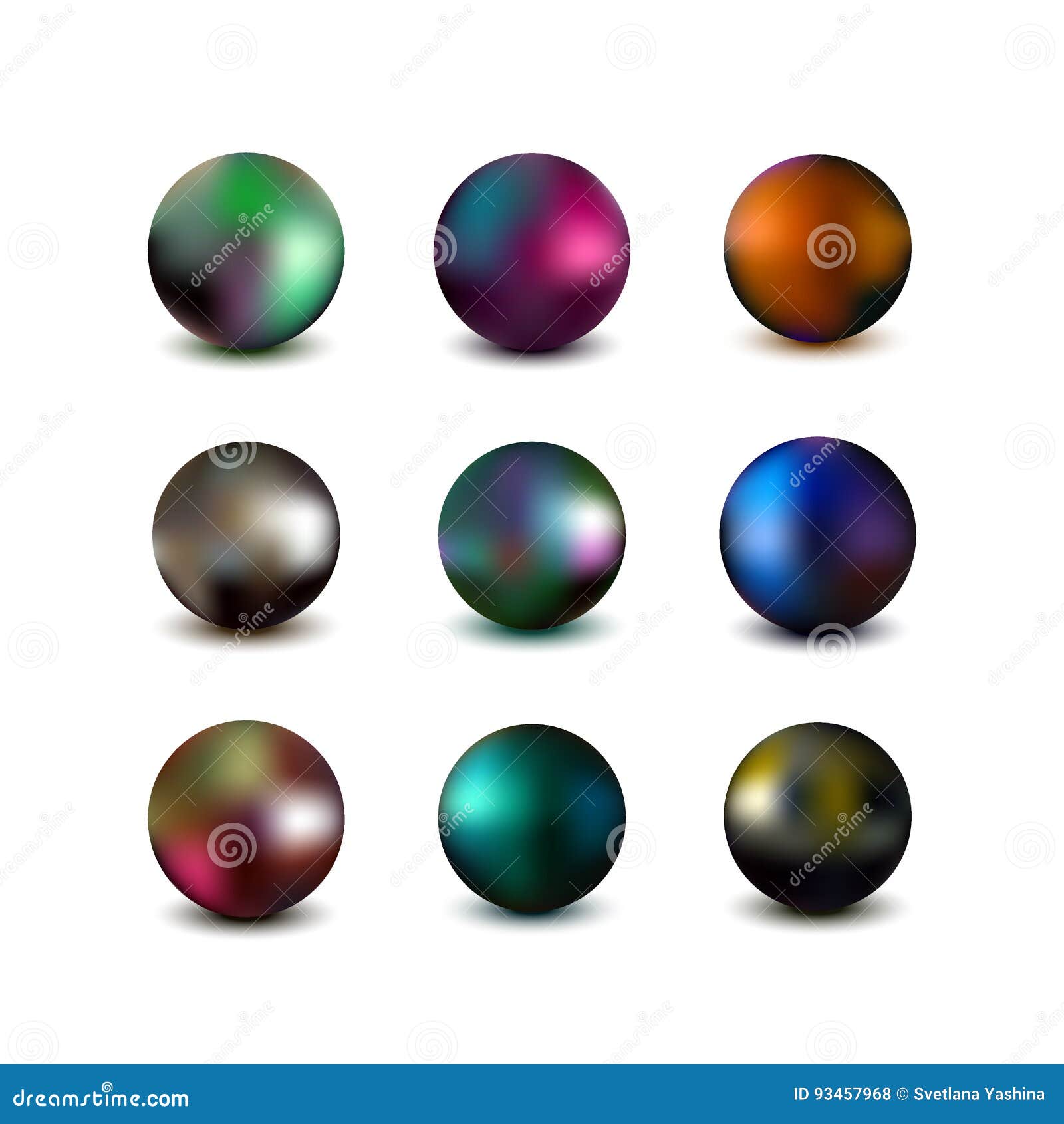 Metallic Sphere, Realistic Vector Illustration Stock Vector ...