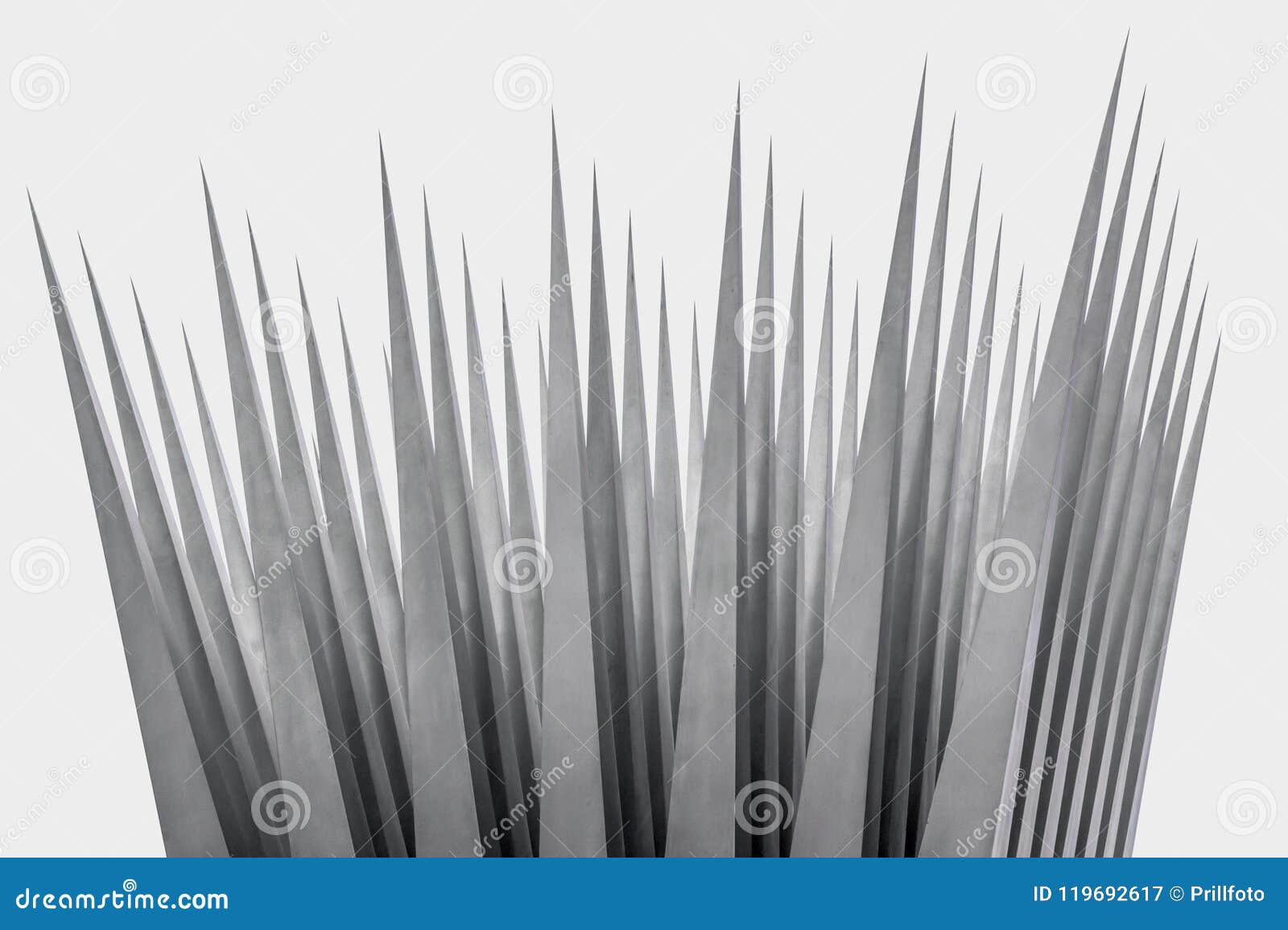 Metallic spikes stock image. Image of close, keen, dense - 119692617