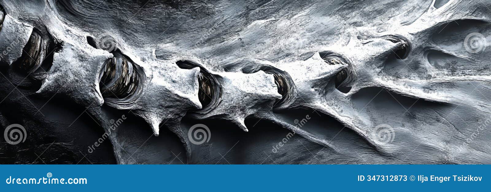 Metallic Spine Detailed Artistic Rendition Of Early Spinal Disc ...