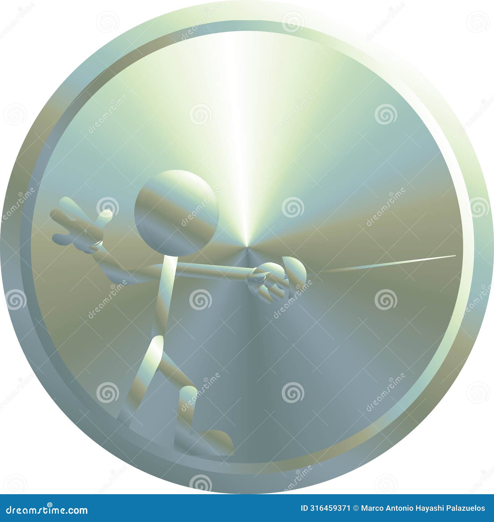 Metallic Sport Character Cartoon Sphere2 Stock Vector - Illustration of ...