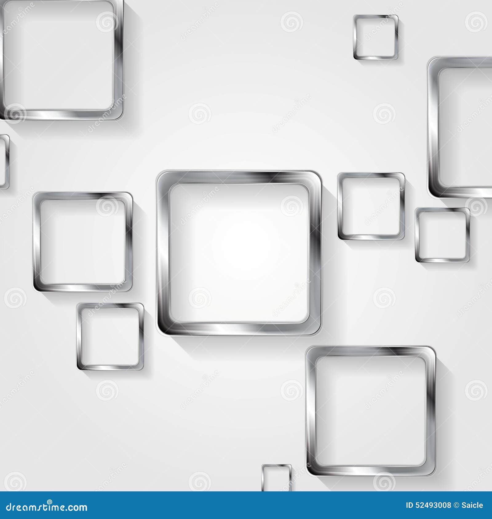 Metallic Squares On Perforated Texture Background Vector Illustration ...