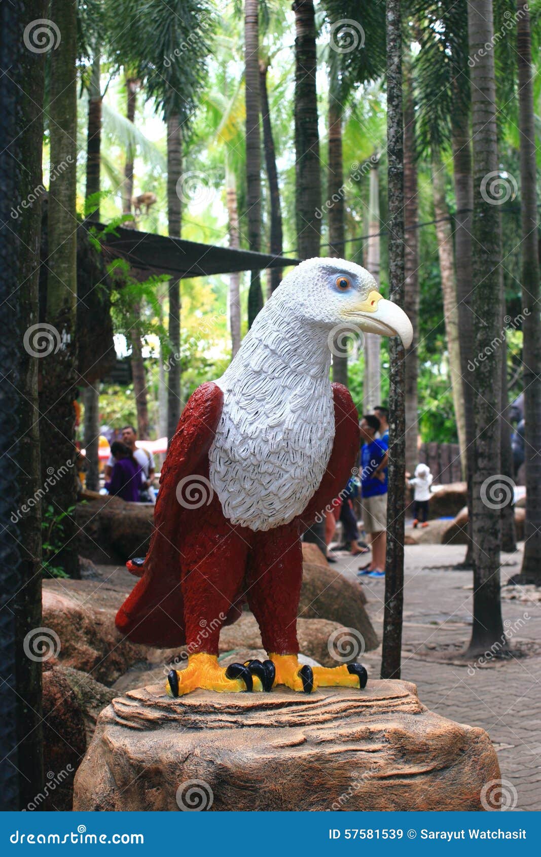 Metallic statue of falcon stock image. Image of raccoon - 57581539