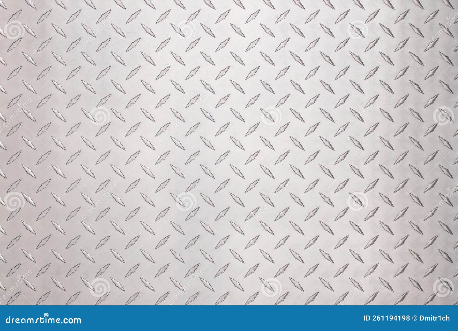 Metallic Steel Plate with Diamond Pattern. Light Silver Metal ...