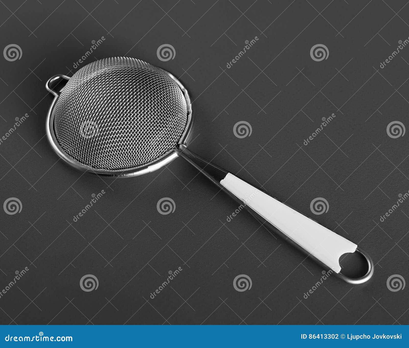 Metallic Strainer with Plastic Handle, Stock Photo - Image of clipping ...