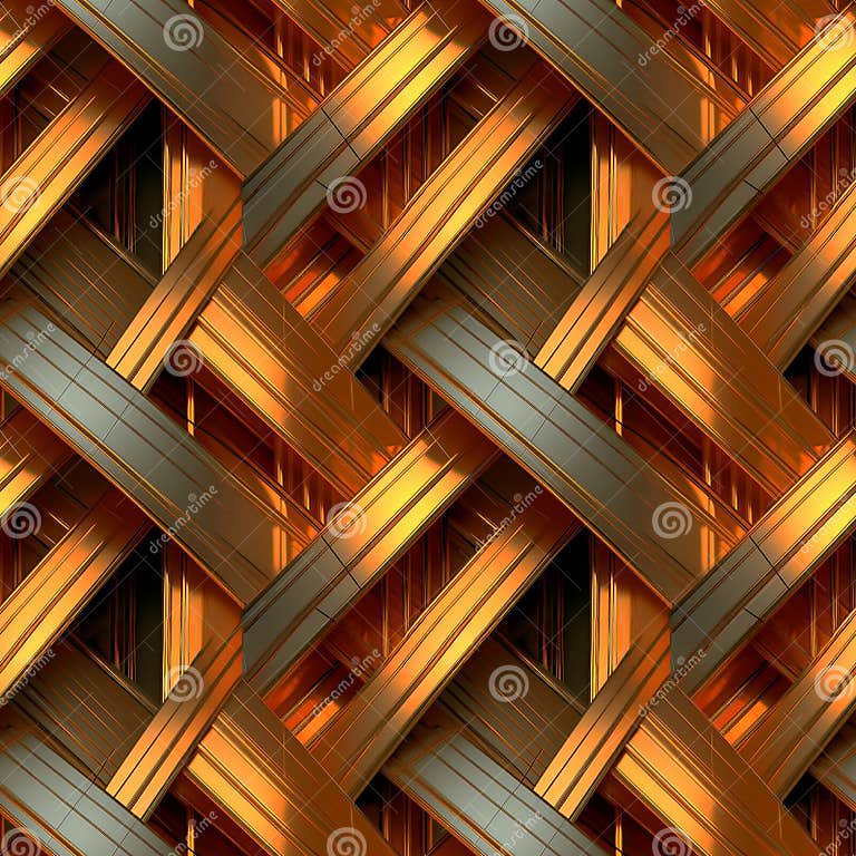 Metallic Strip Seamless Pattern Stock Illustration - Illustration of ...