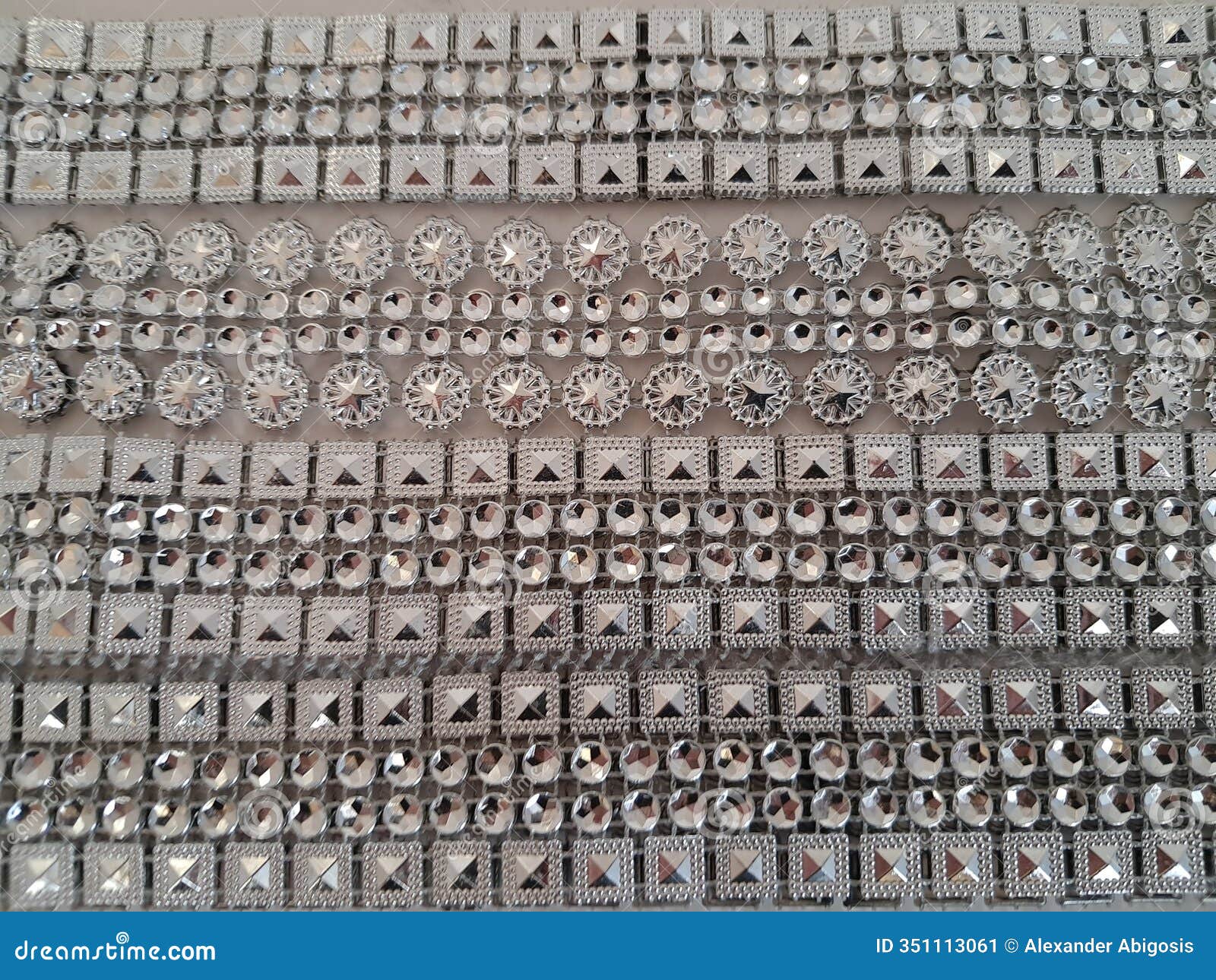 Metallic Strips of Crafting Material Up Close for Texture and Detail ...