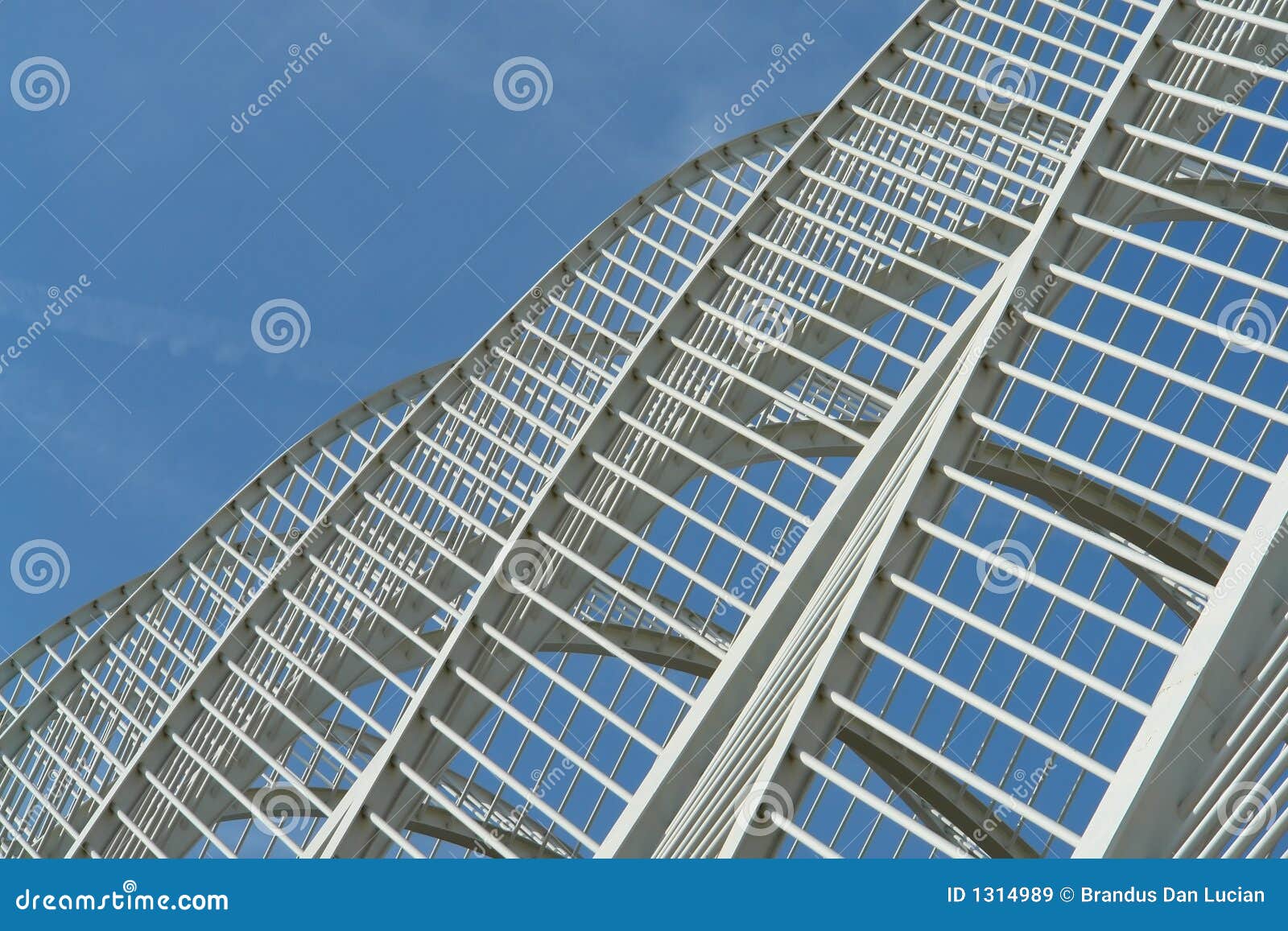 Metallic structure editorial stock image. Image of ciutat - 1314989