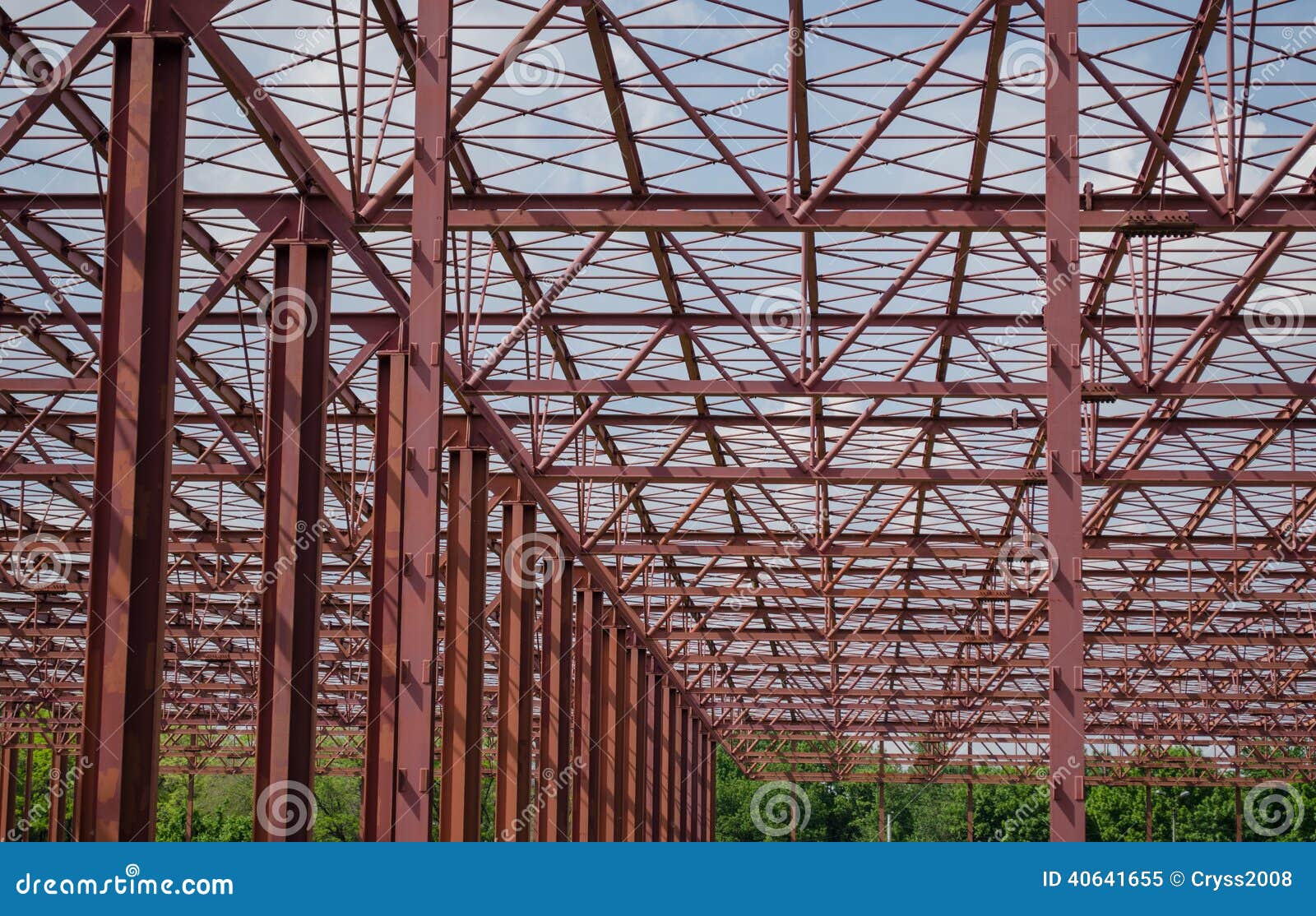Metallic Structure Tower On An Abandoned Mine At Mitsero In Cyprus ...