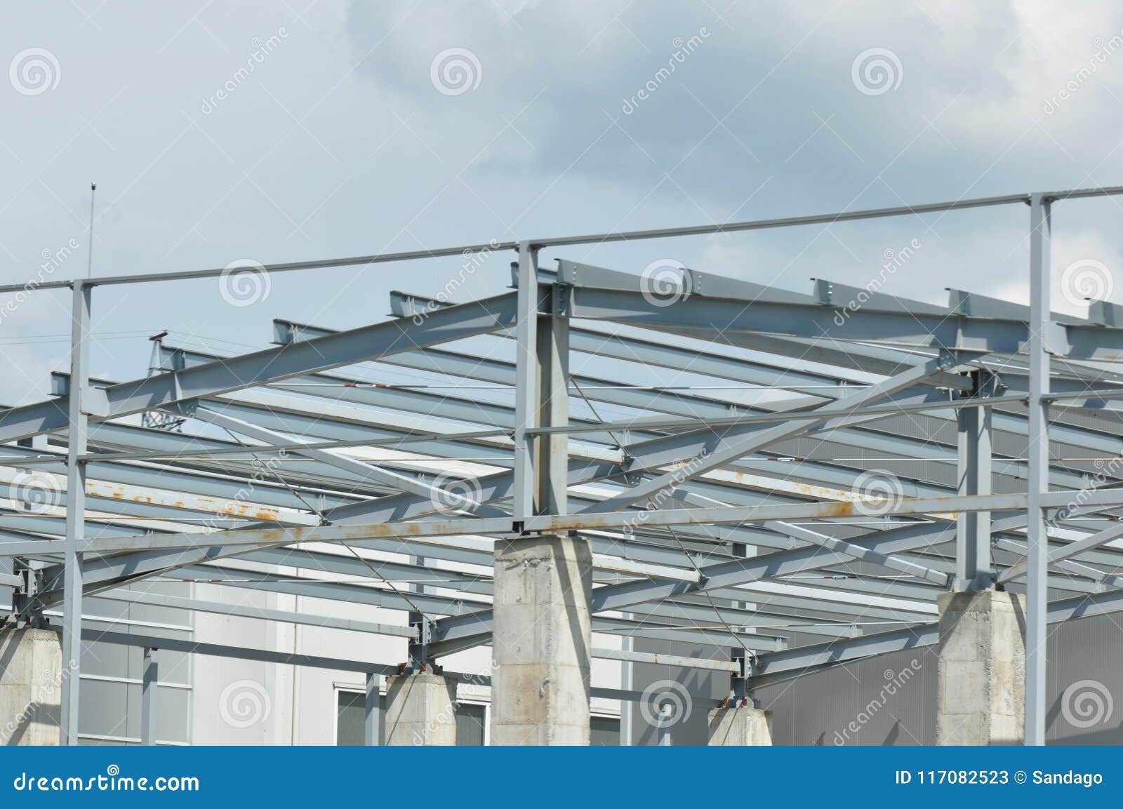Metallic structure stock image. Image of project, modern - 117082523