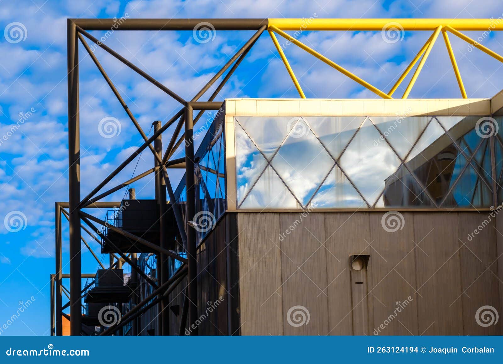 Metallic Structure of an Industry Stock Photo - Image of modern, steel ...