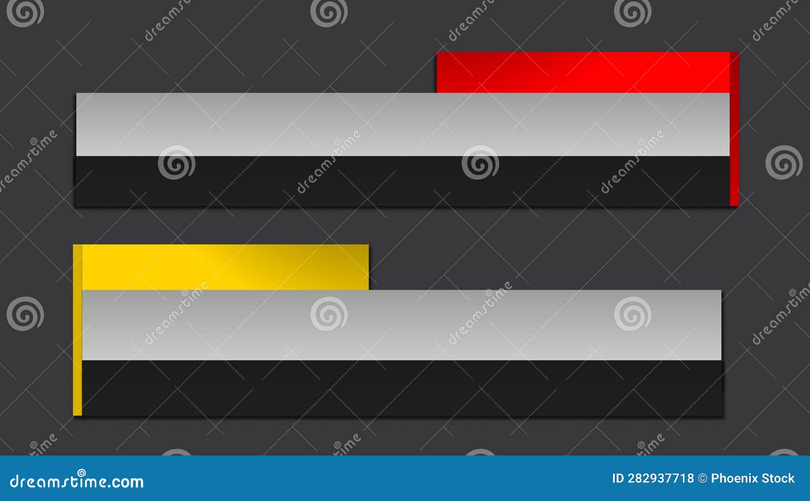 Metallic Stylish Shiny Lower Third Stock Illustration - Illustration of ...