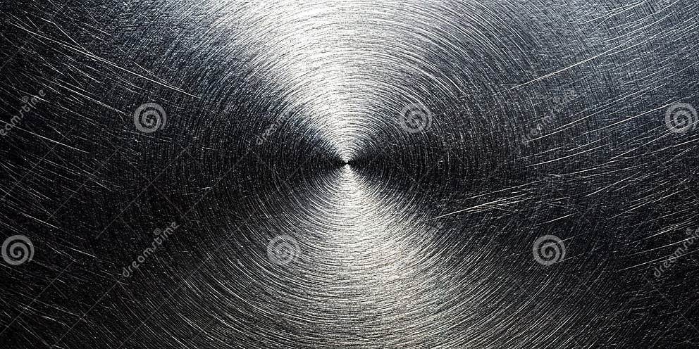 Metallic Surface with Concentric Patterns Reflecting Light Creates a ...