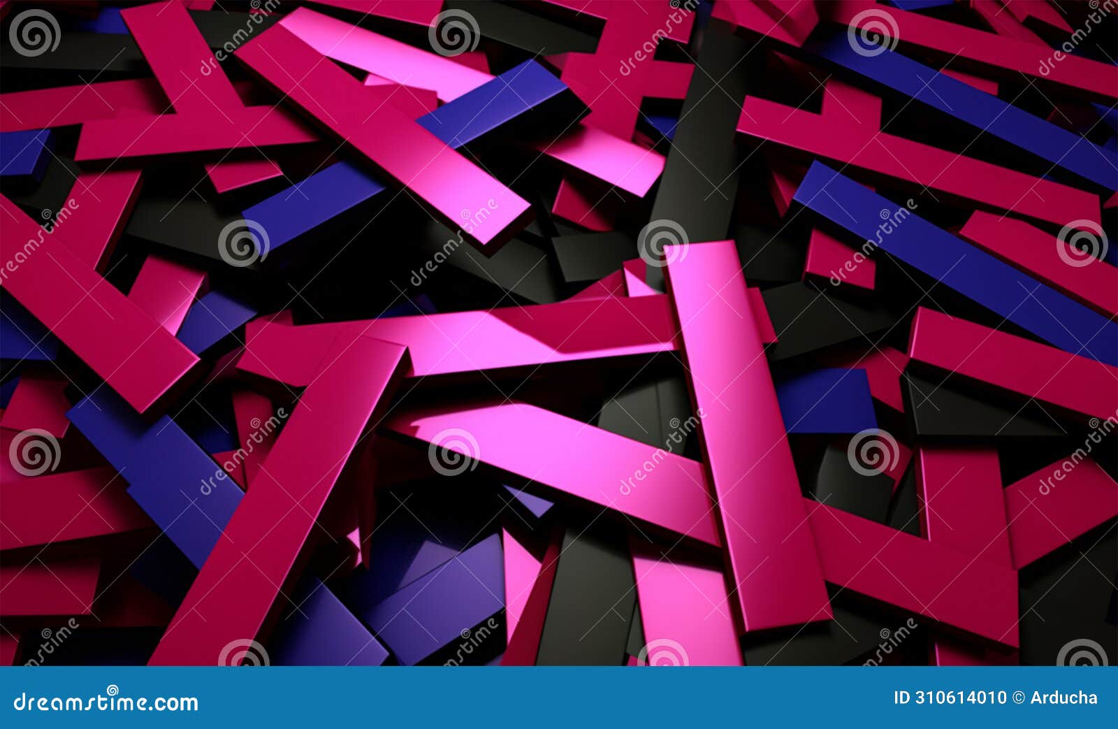 Metallic Surface Object Scattered Objects Stock Illustration ...