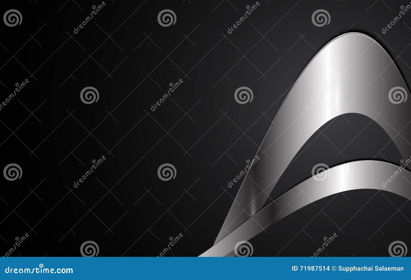 Metallic Texture Abstract Background Silver Darkness Frame Design ...