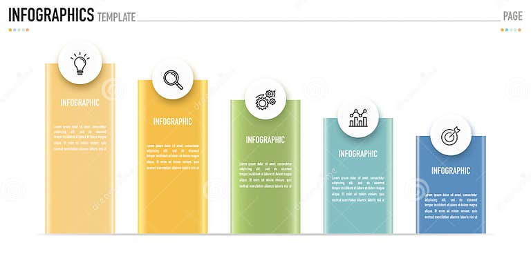 Metallic Textures Rectangular Infographic for Business Presentation ...