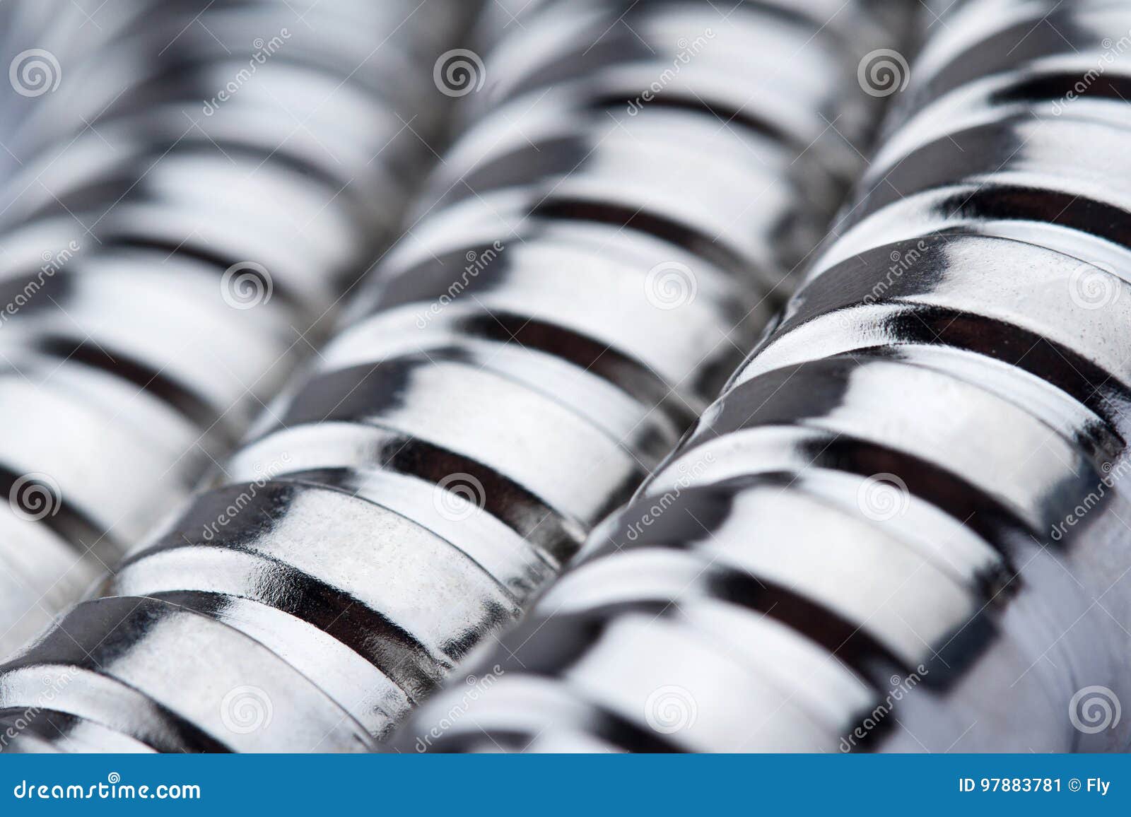 Metallic Tube Texture Closeup Stock Image - Image of circular, hose ...
