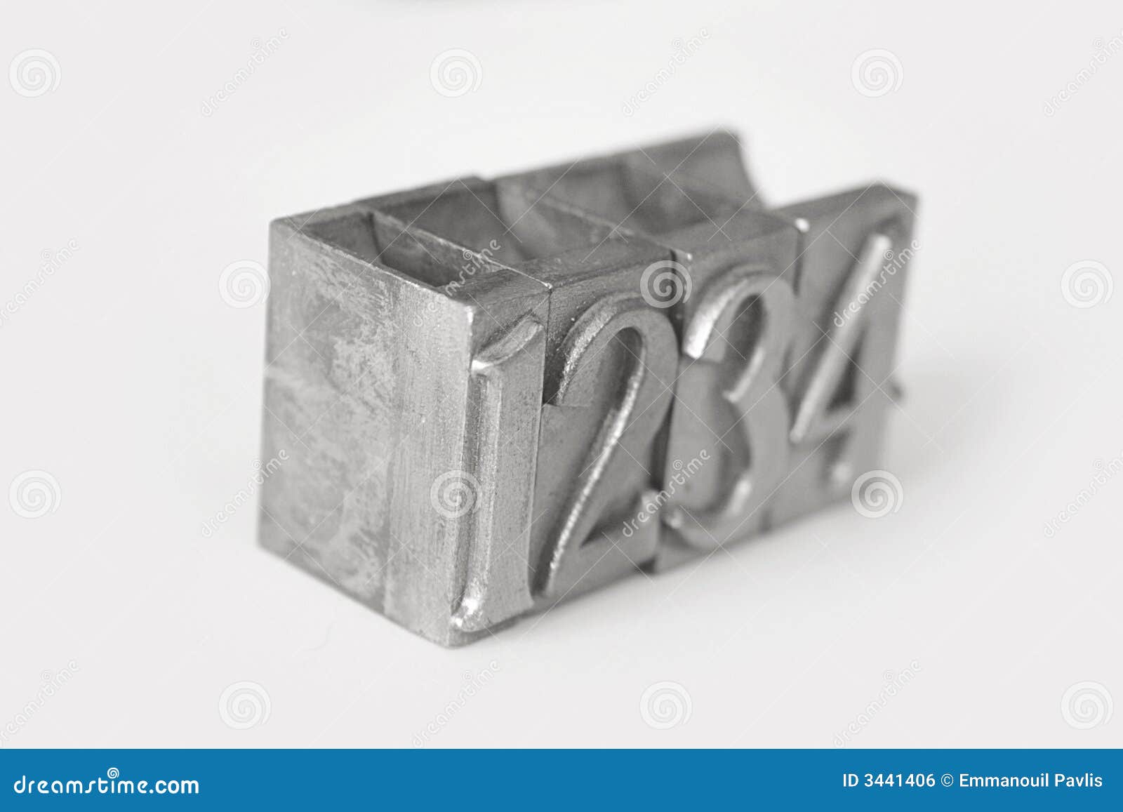 Metallic Typographic Numbers Stock Photo - Image of glyph, numerals ...