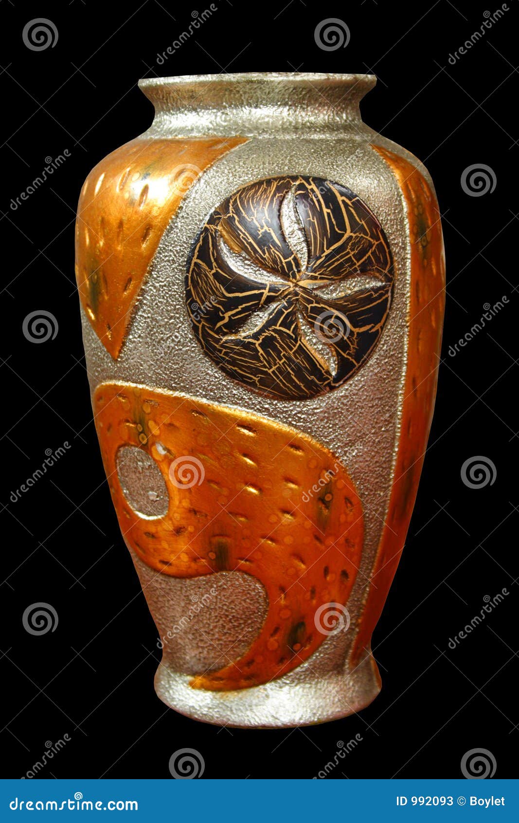 Metallic Vase stock image. Image of decorative, stunning - 992093