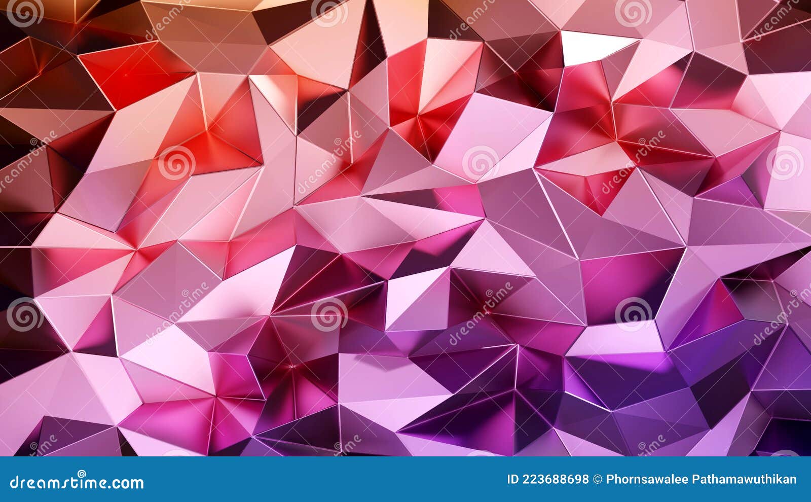Metallic Violet and Pink Color Geometric Abstract Background 3D ...