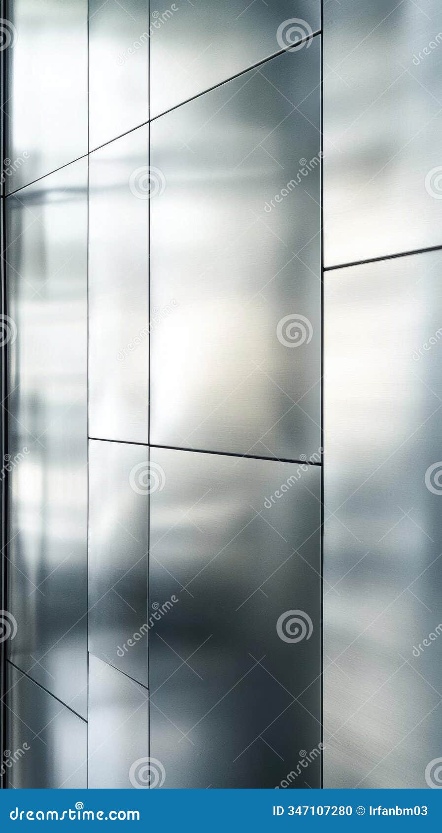 Metallic Wall Panels, a Modern Architectural Design Element Stock Photo ...