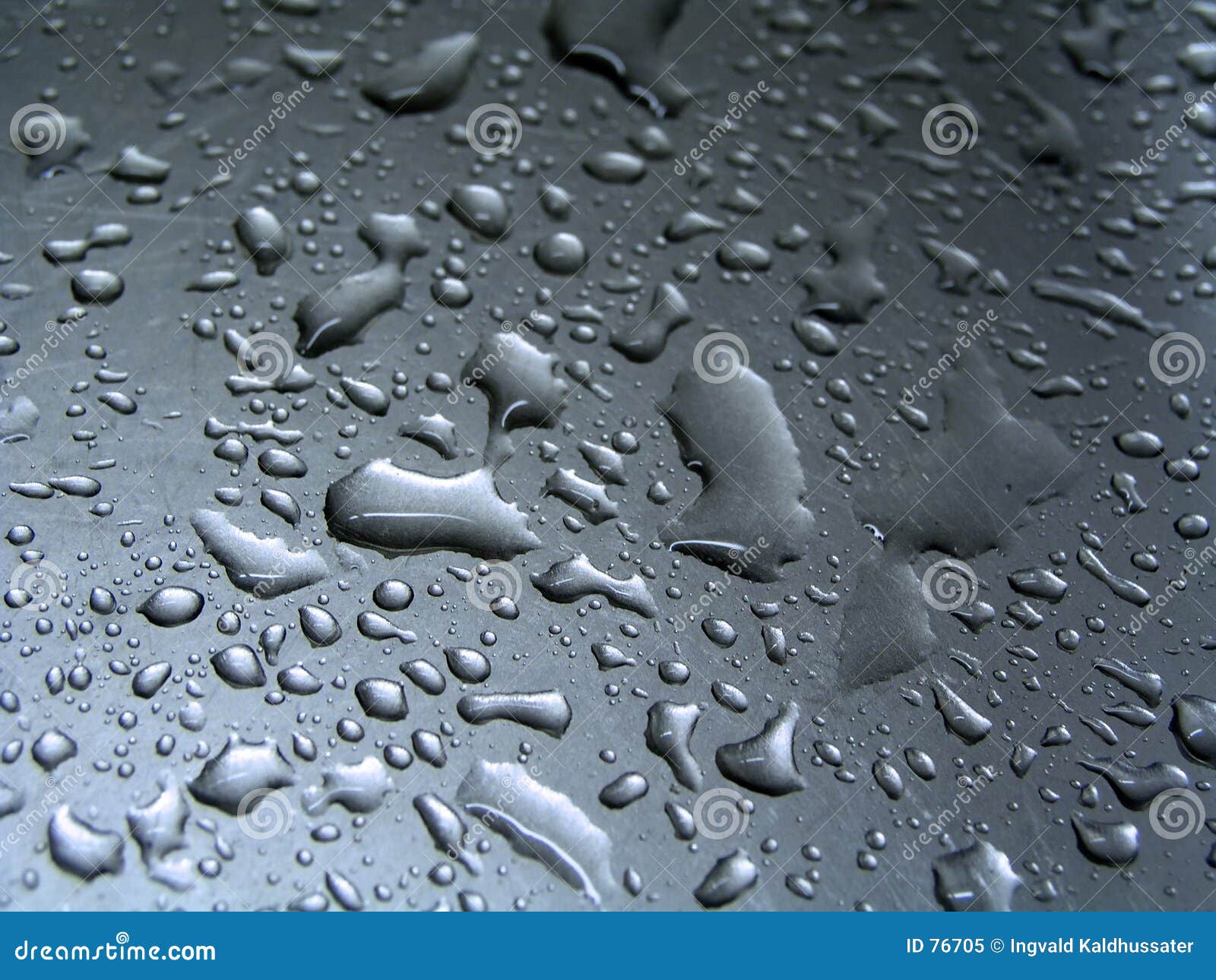 Metallic water drops stock image. Image of shining, droplets - 76705