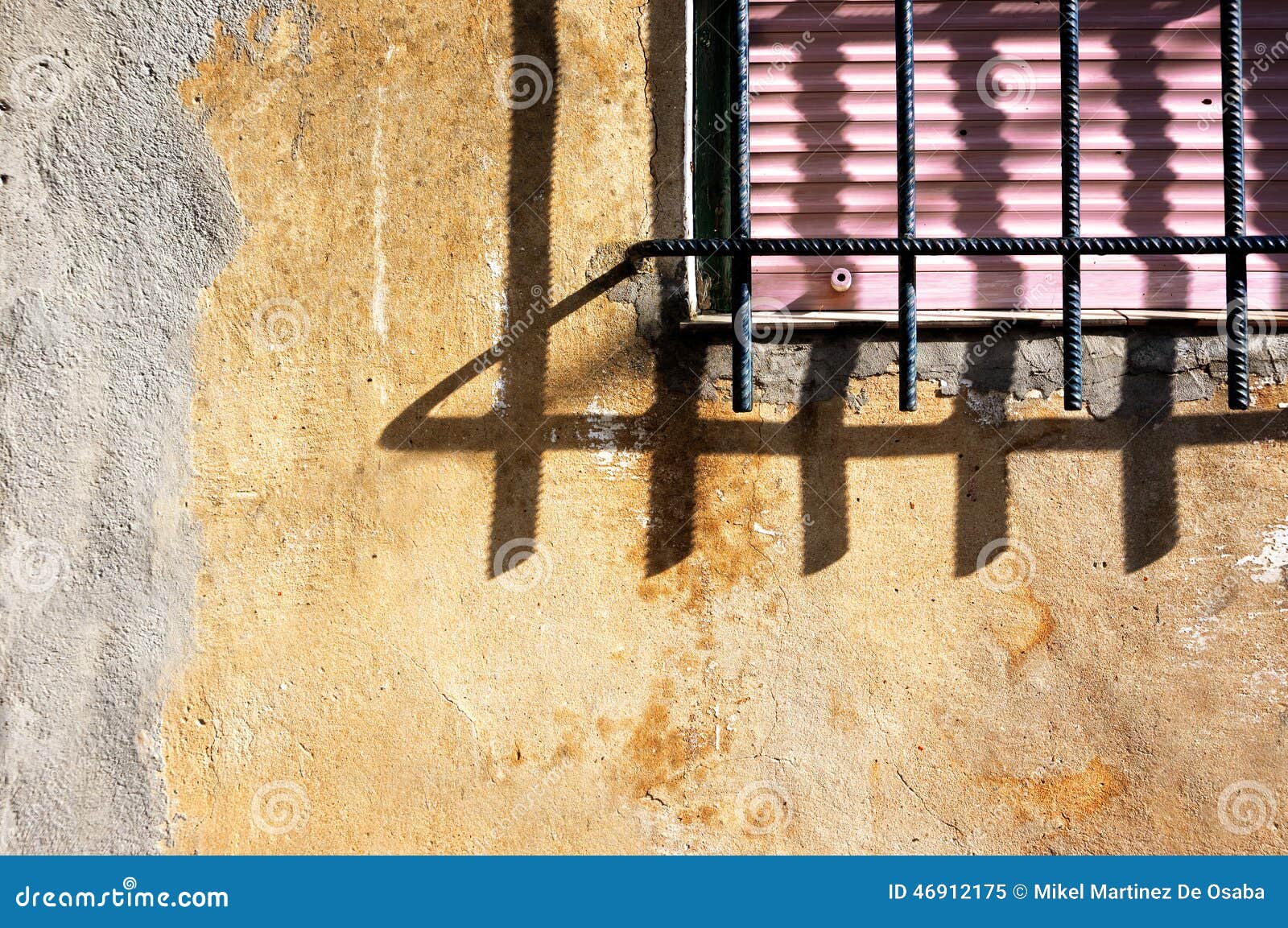 Metallic Window Guard for House Protection Stock Image - Image of ...
