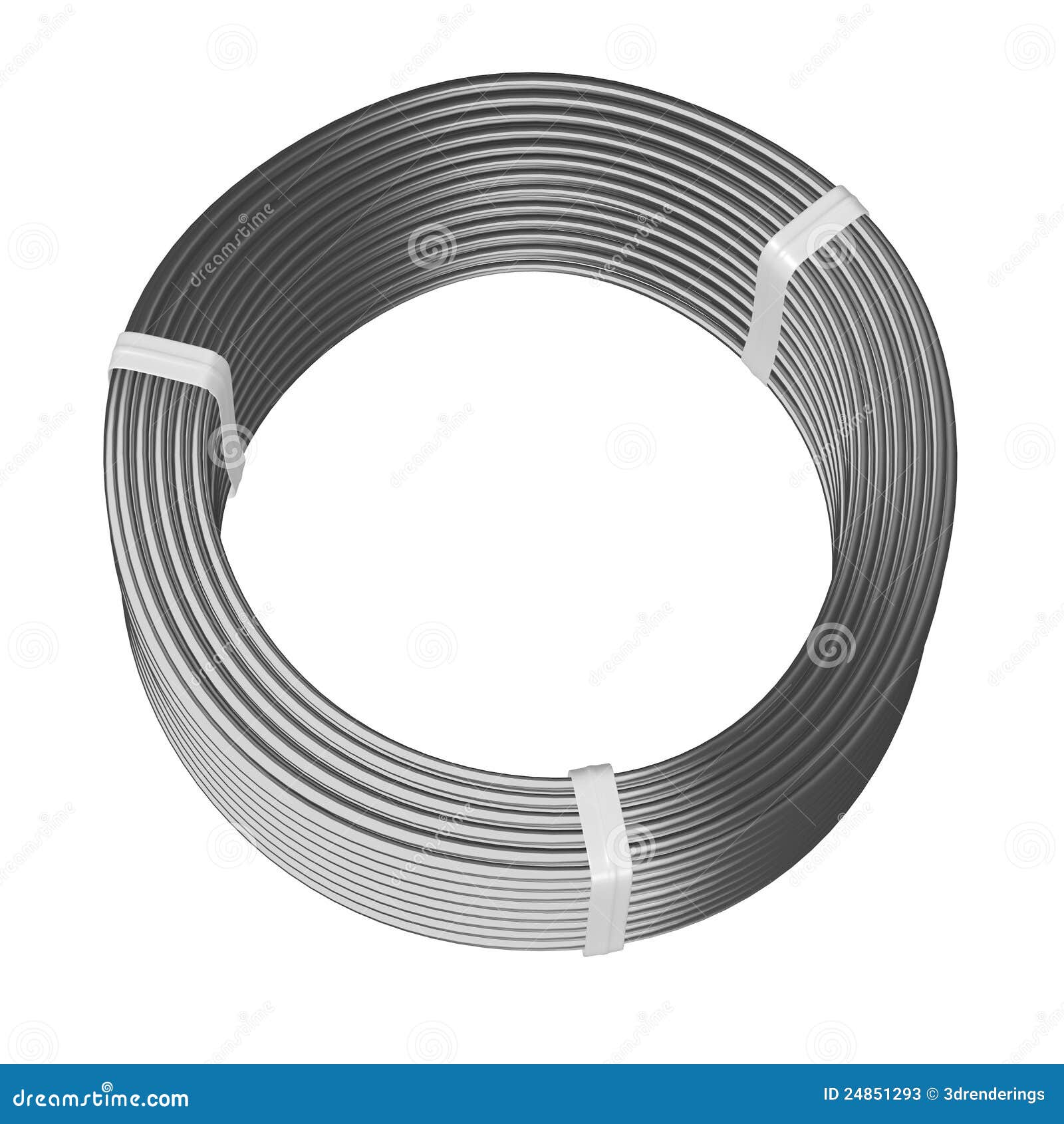Metallic wire stock illustration. Illustration of round - 24851293