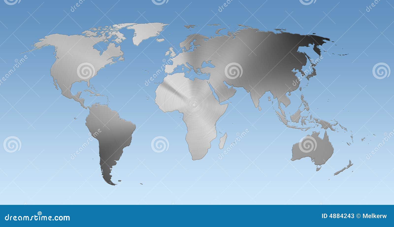 Metallic World Map On Black Background Royalty-Free Stock Photography ...