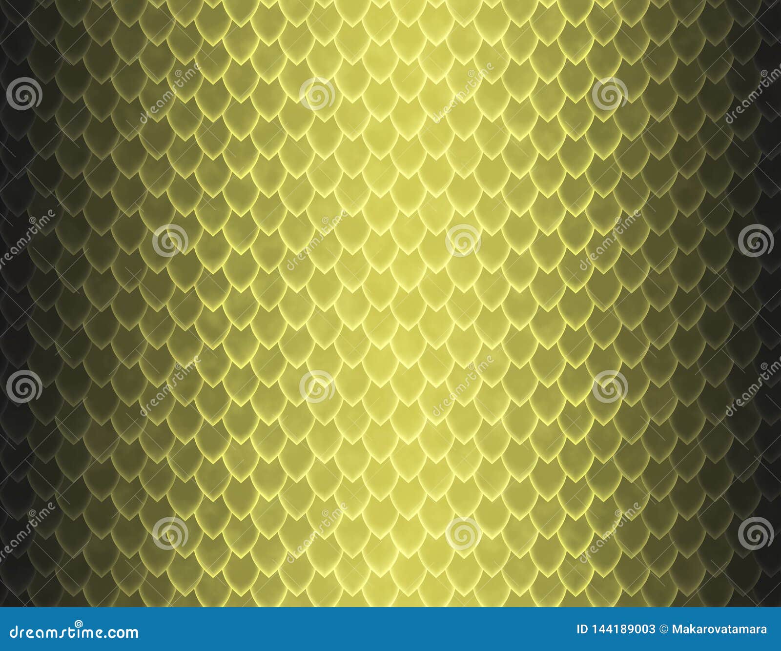 Metallic Yellow and Brown Gradient Snake Skin Pattern, Sharp Scale ...
