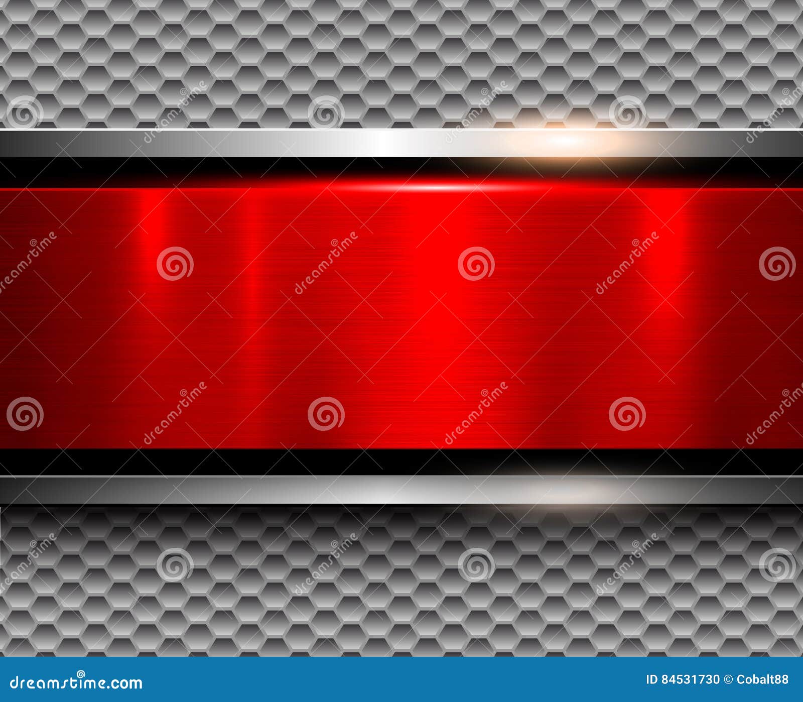 Metallisches Silbernes Rot Des Hintergrundes Vektor Abbildung ...