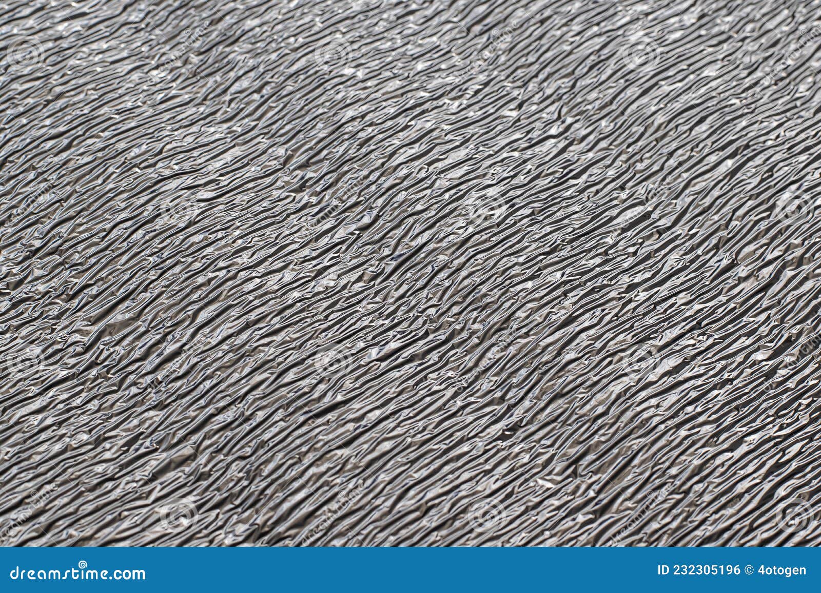 Surface Texture of Reflective Metallic Insulation Material. Stock Photo ...