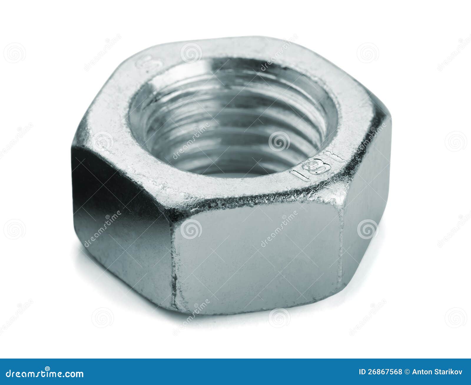 Metallmutter stockfoto. Bild von chrom, ausrüstung, eisen - 26867568