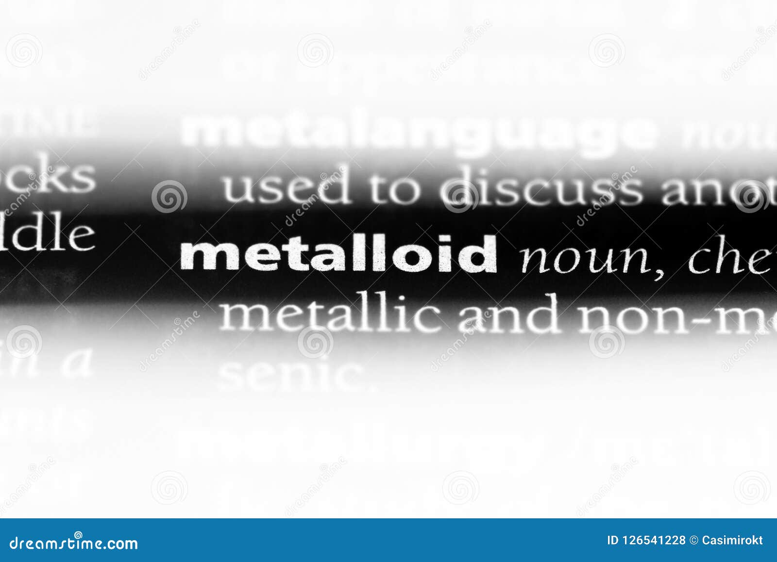 Metalloid stock photo. Image of definition, closeup - 126541228