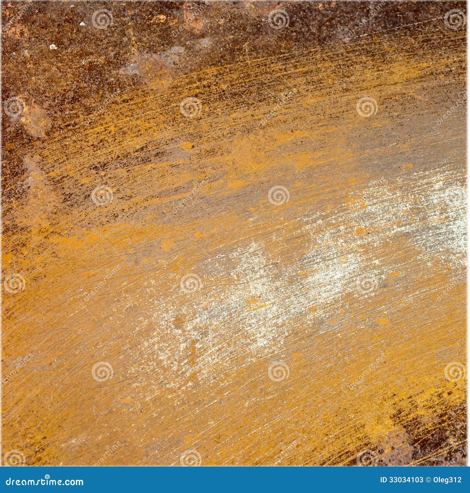 Metallplatte Bedeckt Im Rost Stockbild - Bild von korrodiert, rand ...