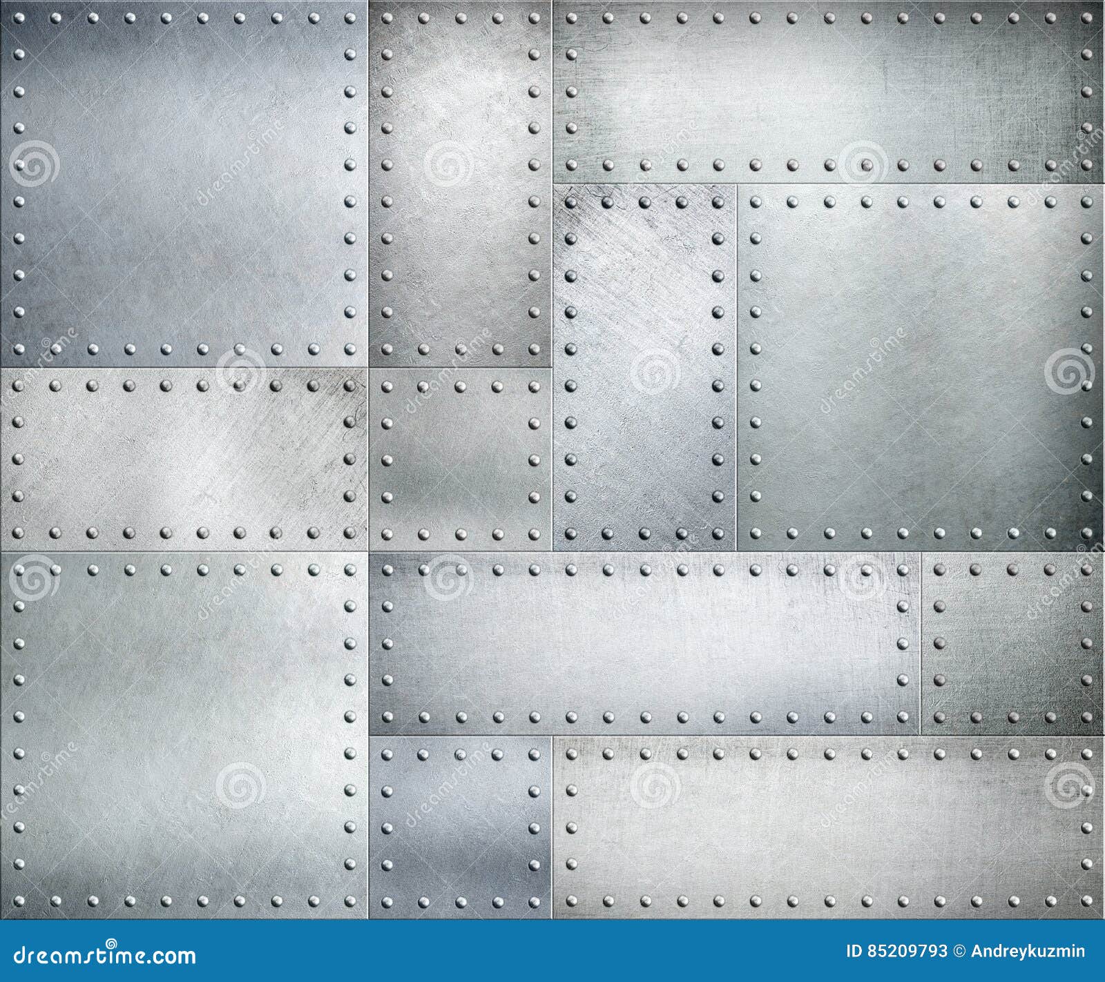 Metallplatten Mit Nieten Hintergrund Oder Beschaffenheit Stock ...