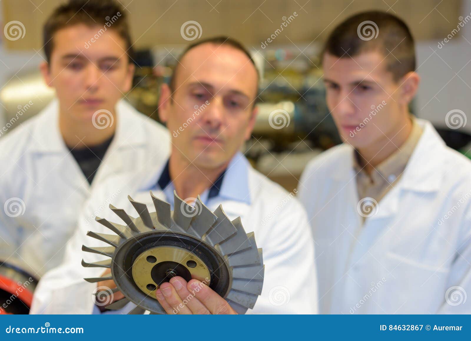 Metallurgical Engineers with Blade Stock Image - Image of observe ...