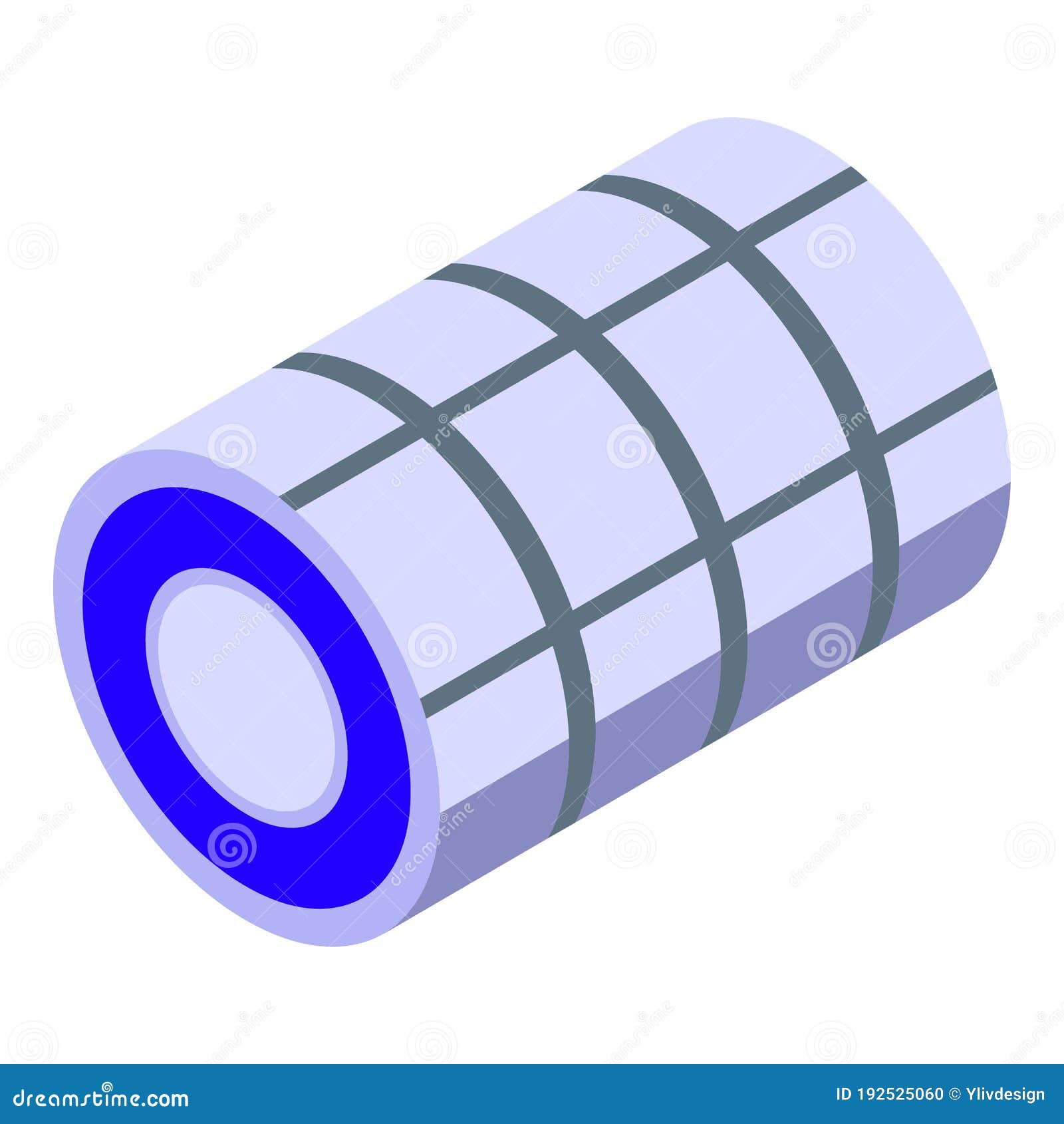 Metallurgy Steel Roll Icon, Isometric Style Stock Vector - Illustration ...