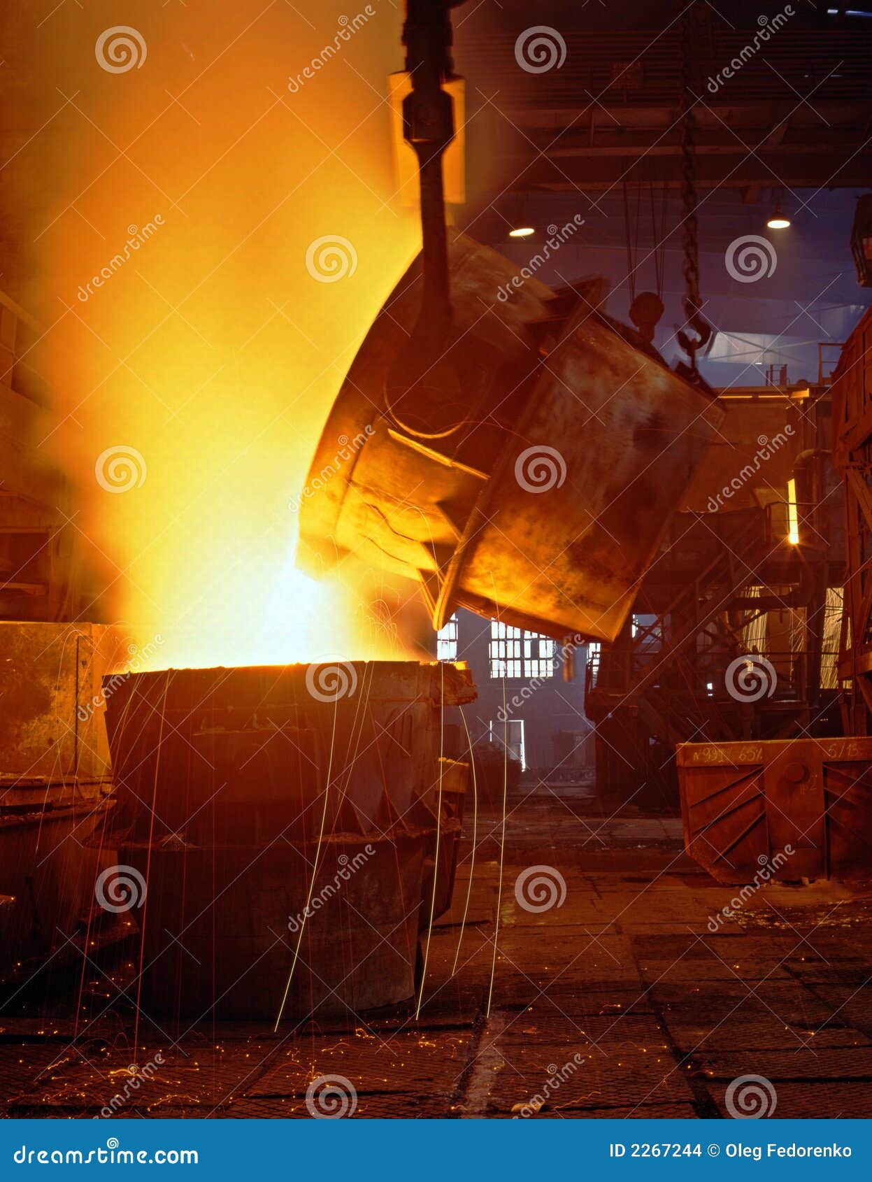 Metalurgia industrial foto de stock. Imagem de fornalha - 2267244