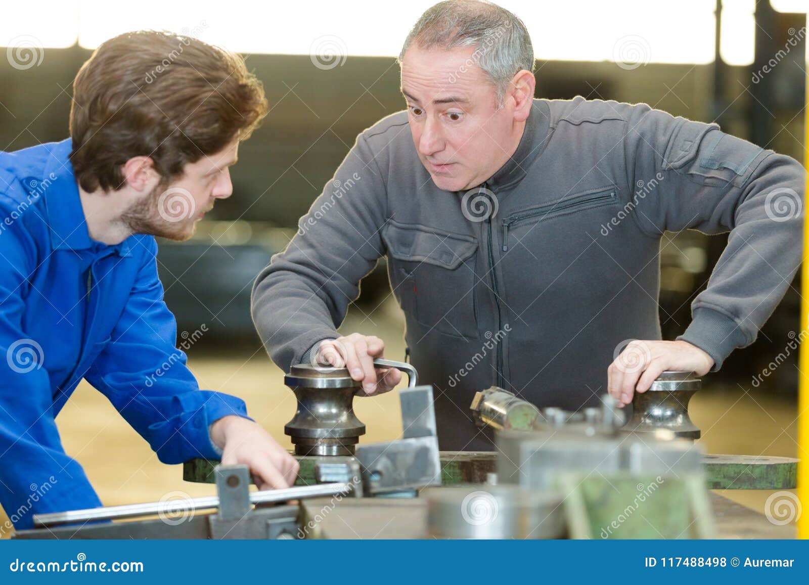 Metalwork Apprentice in Metallurgy Training Class Stock Photo - Image ...