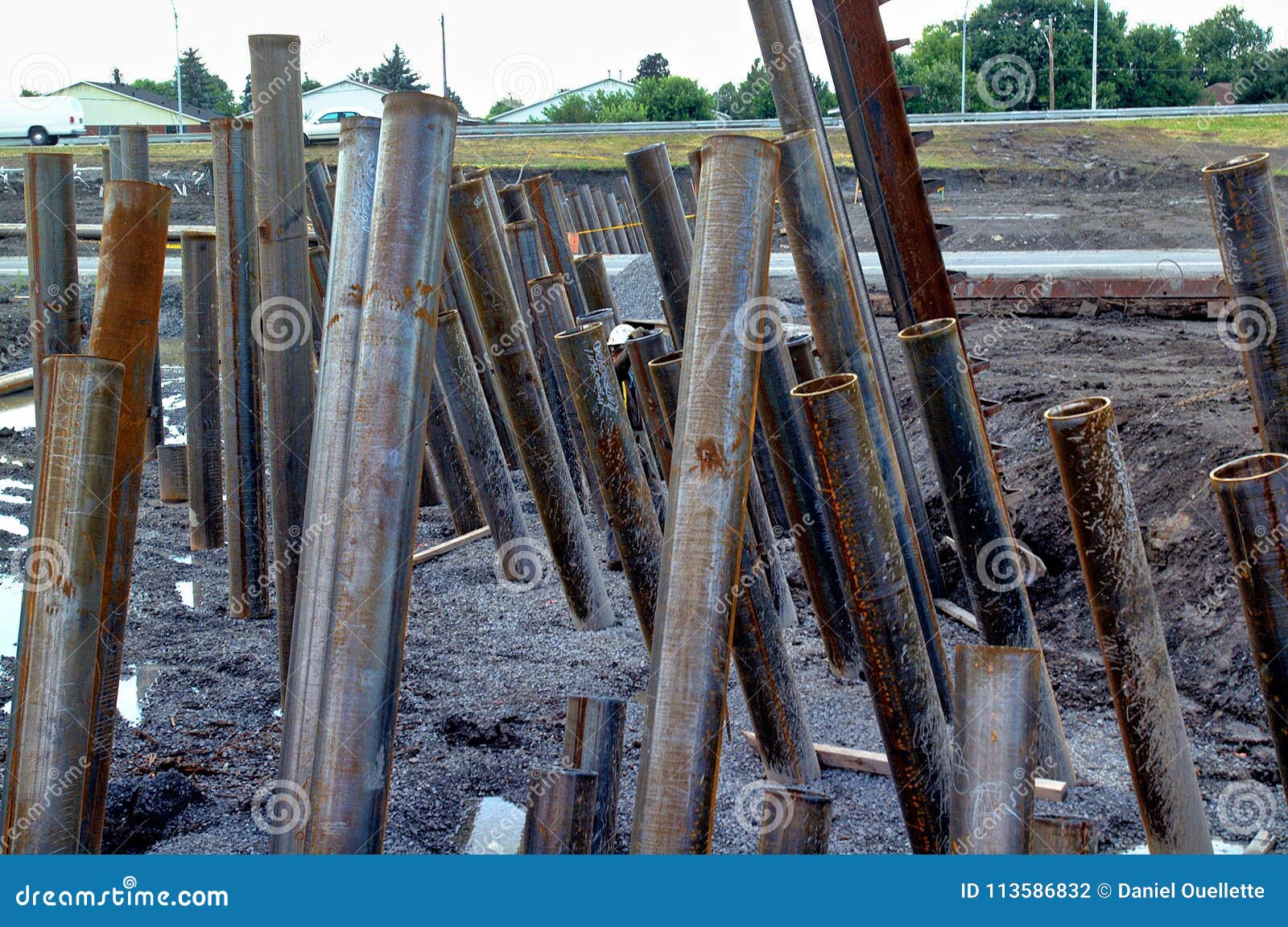 Metalwork for Construction of Road Structure Editorial Photography ...