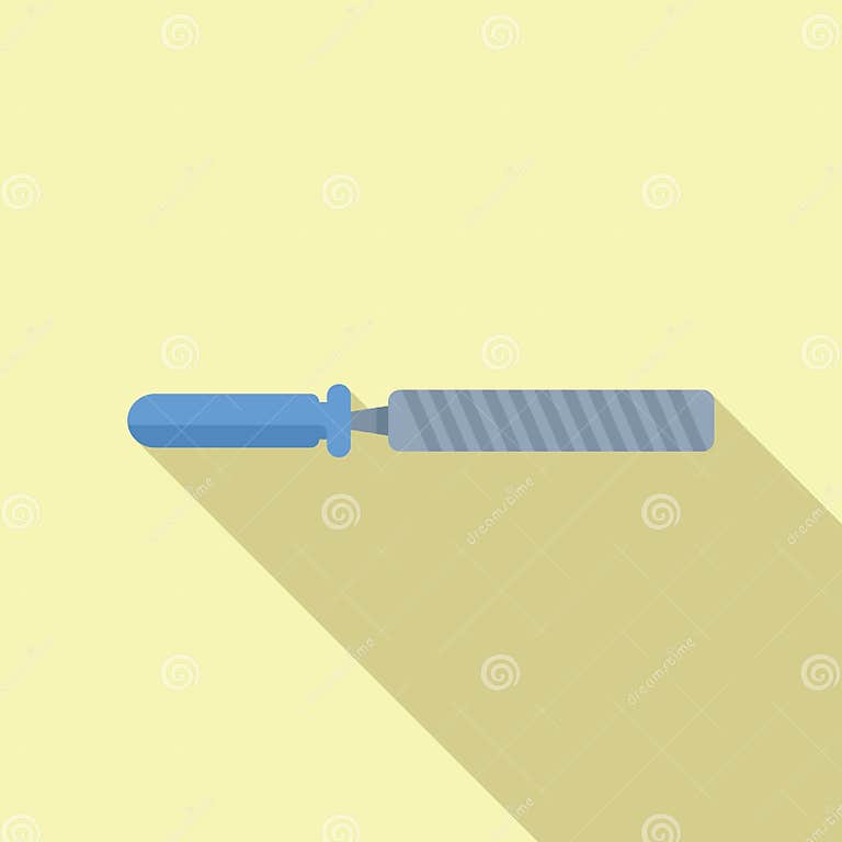 Metalwork File Tool with Blue Handle for Shaping and Sharpening Stock ...