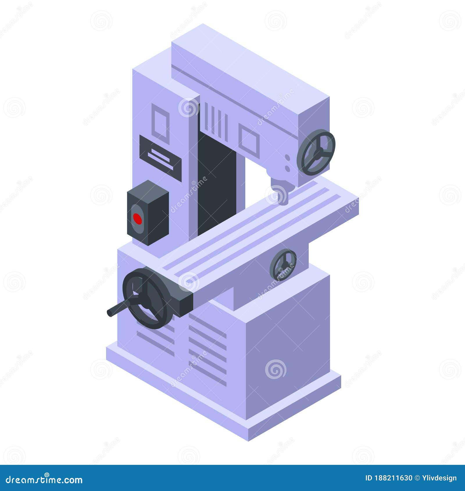 Metalwork Milling Machine Icon, Isometric Style Stock Vector ...