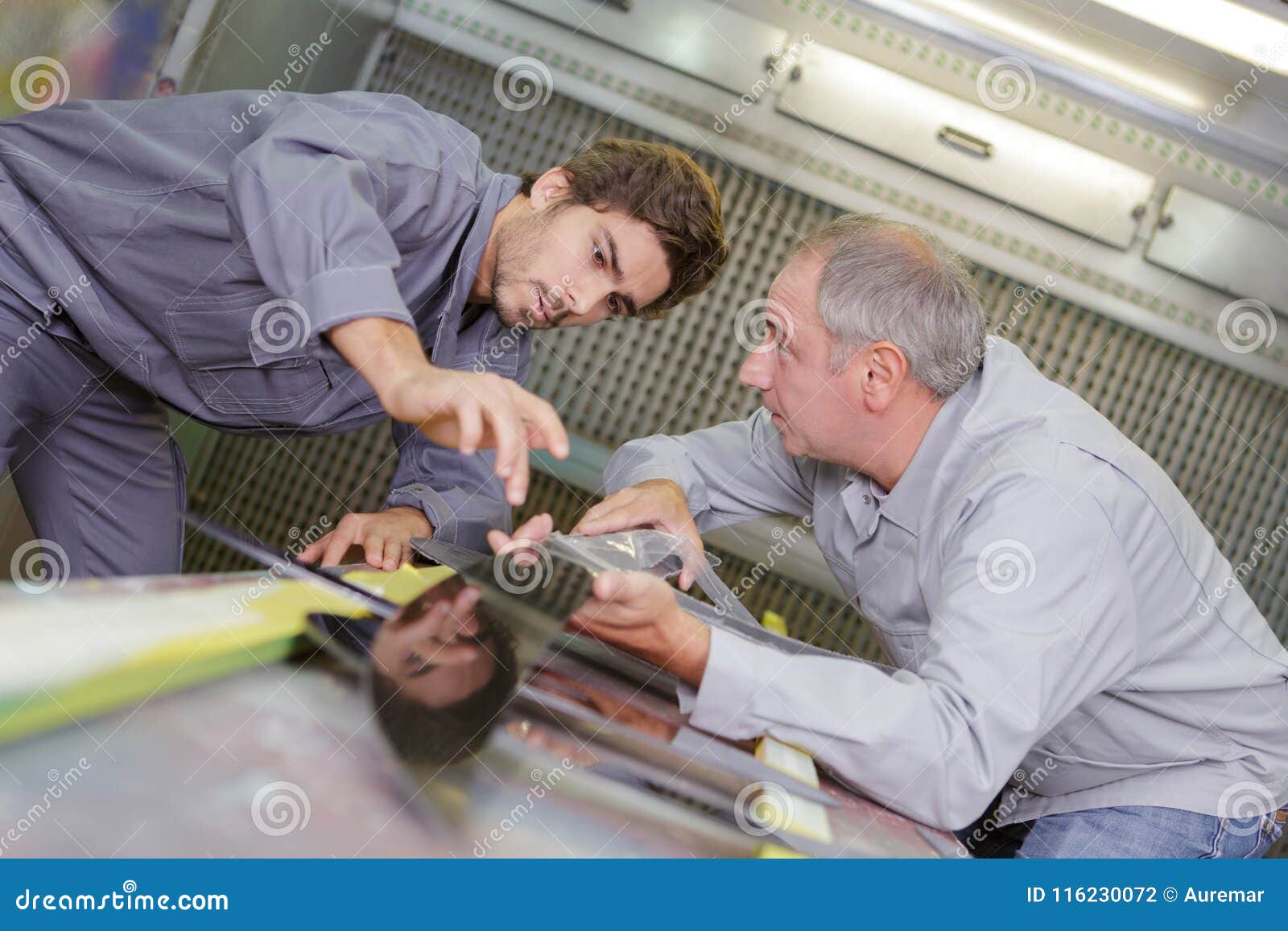 Metalwork Student Training in Workshop Stock Photo - Image of metalurgy ...
