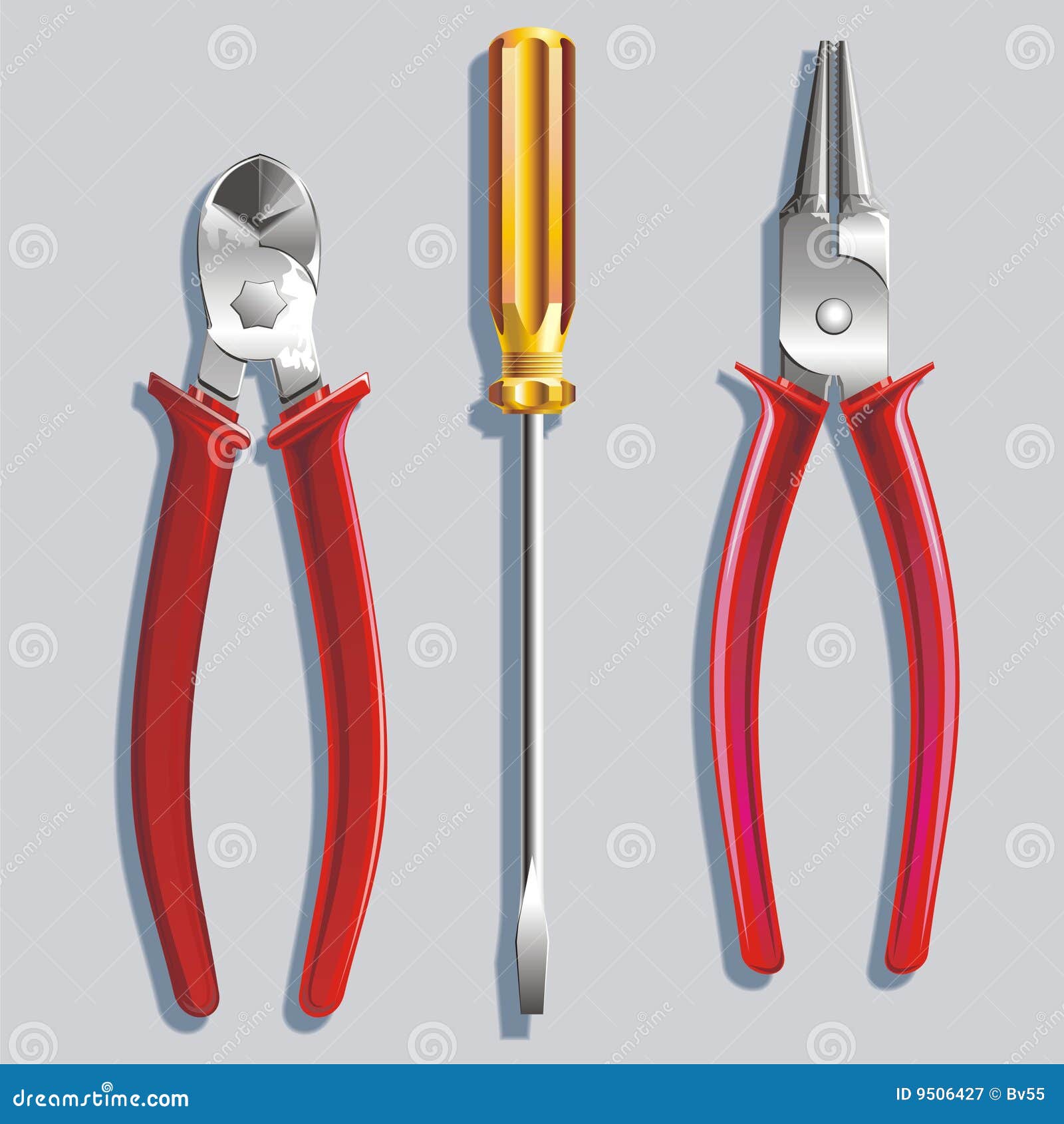 Metalwork tools stock vector. Illustration of cutter, repair - 9506427