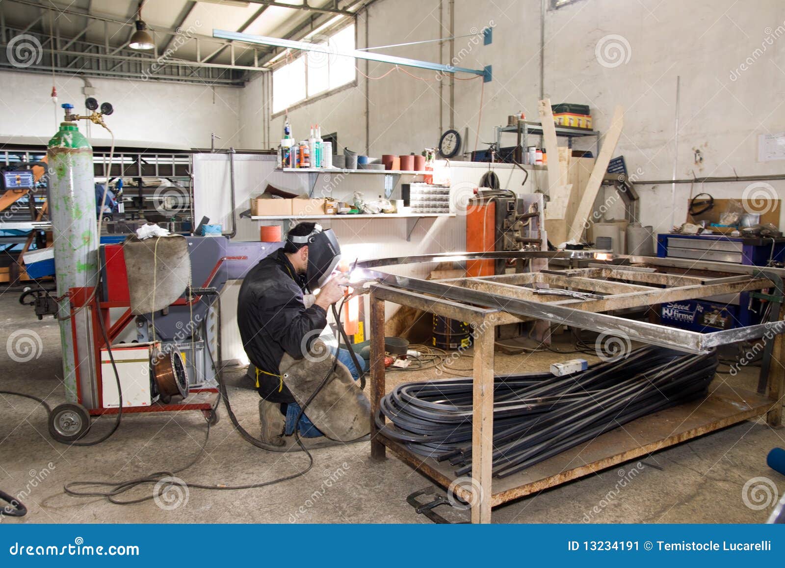 Metalworker stock image. Image of mask, welding, safety - 13234191