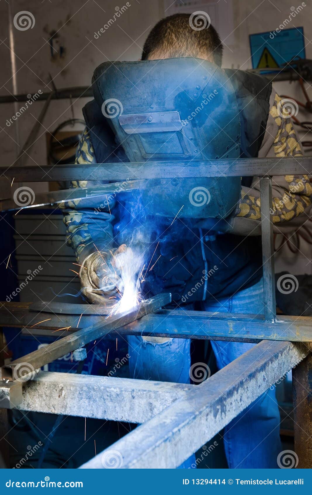 Metalworker stock photo. Image of welder, construction - 13294414