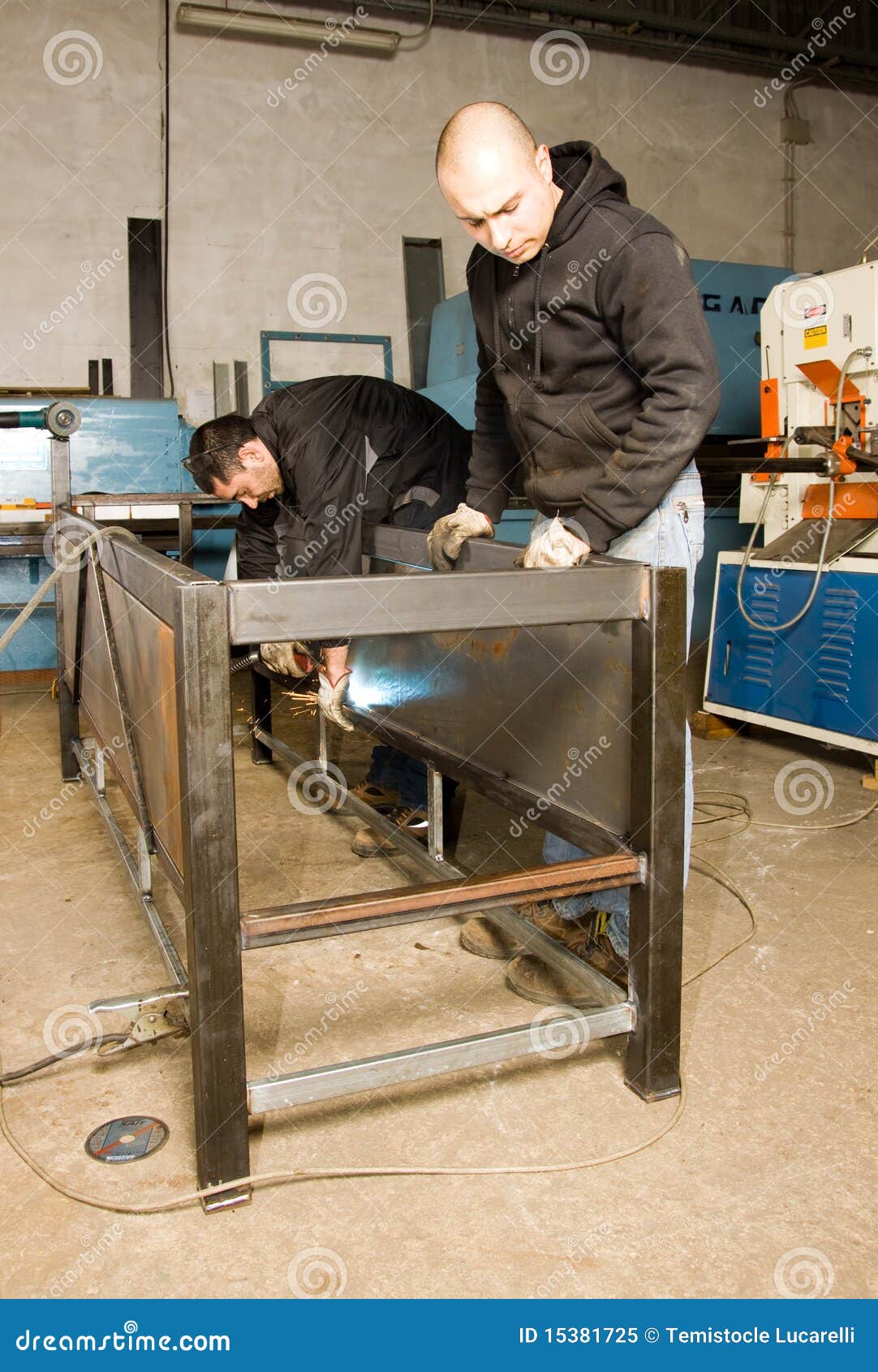 Metalworkers stock image. Image of metal, construction - 15381725