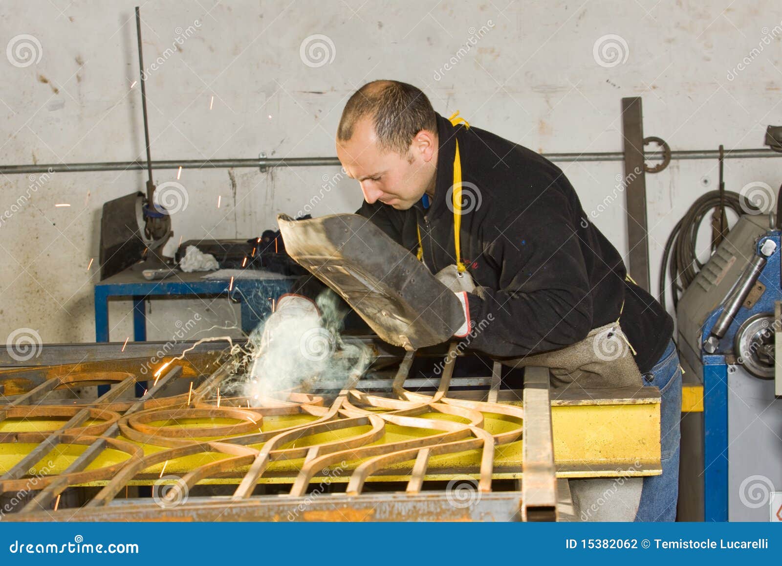 Metalworkers stock photo. Image of industrial, steel - 15382062