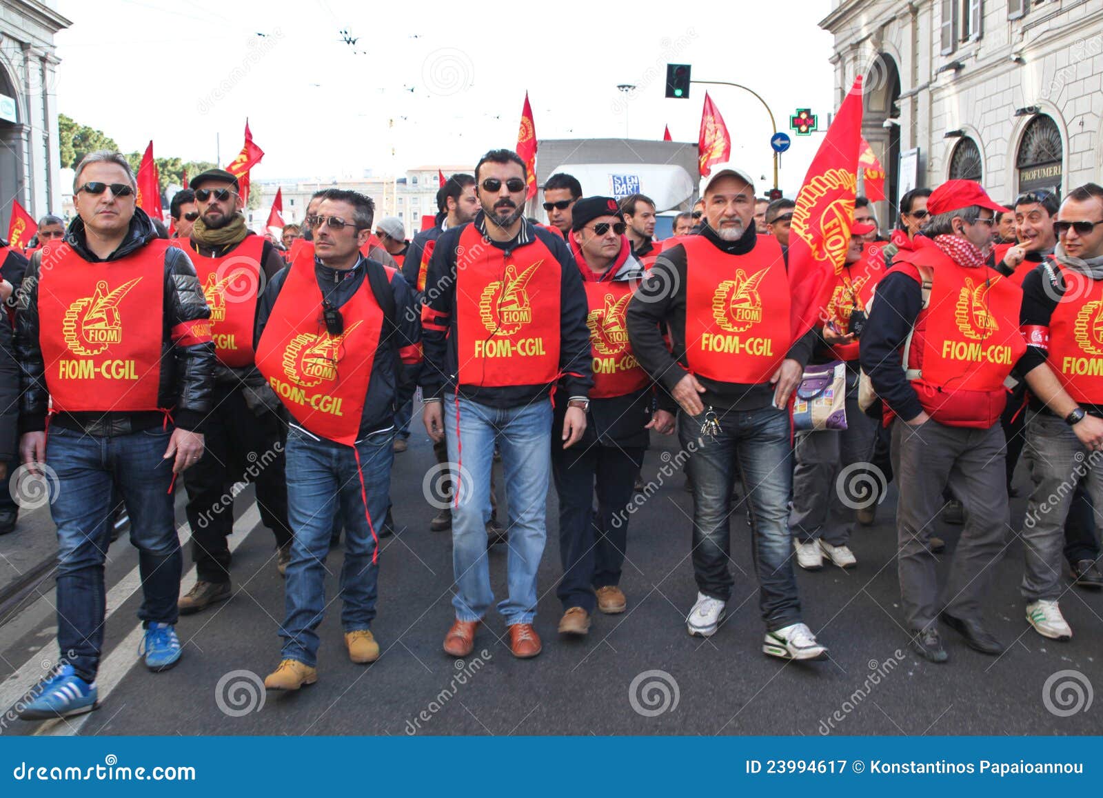Metalworkers General Strike in Italy Editorial Photography - Image of ...