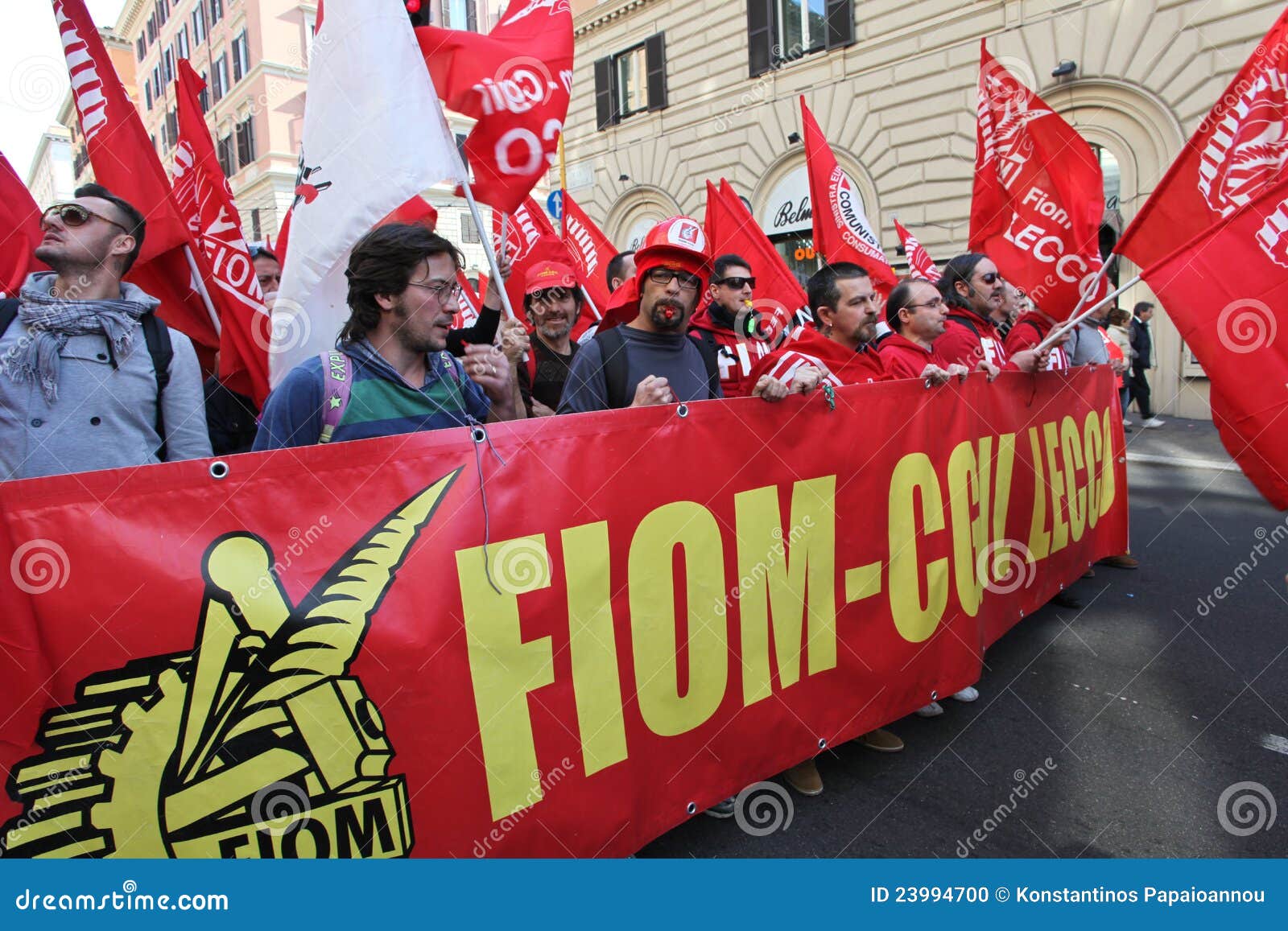 Metalworkers General Strike in Italy Editorial Image - Image of rome ...
